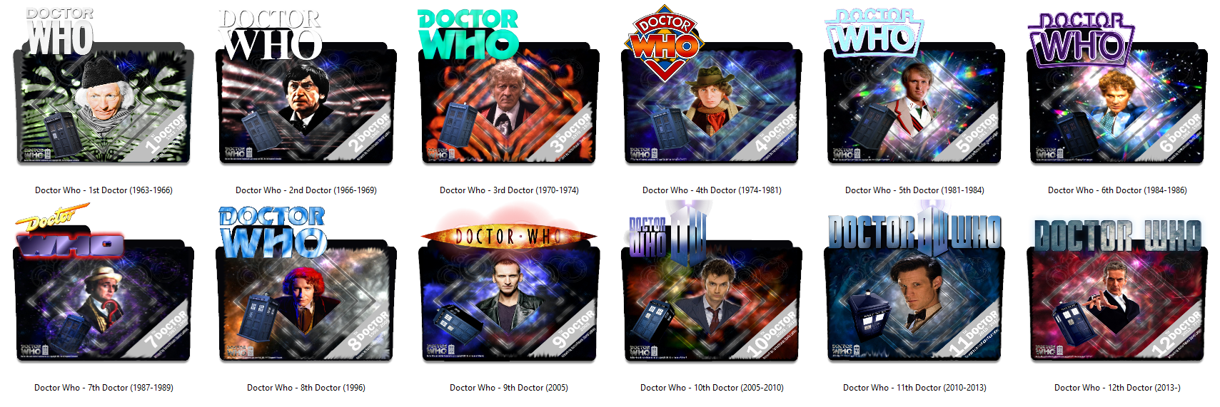 Doctor Who - Complete Series Folders Icon by MrTrashNinja on DeviantArt