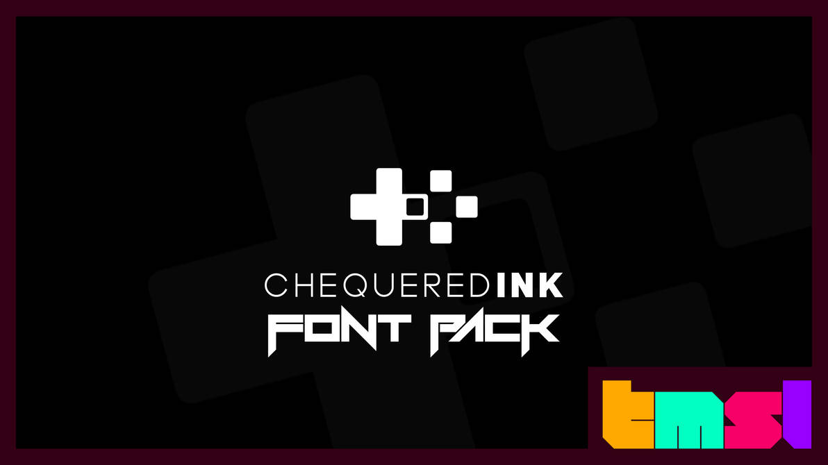 the Chequered Ink font pack by carlborn on DeviantArt