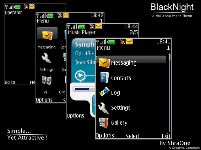 BlackNight_Nokia_S40_Theme by ShraOne on DeviantArt