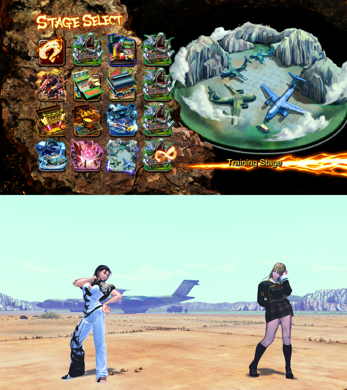 SF X TEKKEN Small Airfield Training Stage by monkeygigabuster on DeviantArt