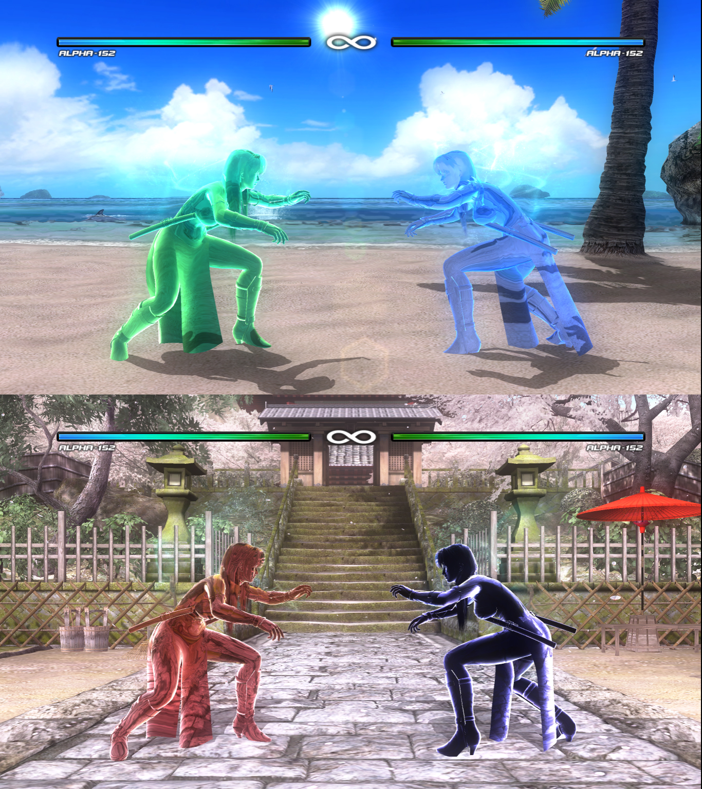 DOA5LR Alpha 152 Ninja Clan extra colors by monkeygigabuster on DeviantArt