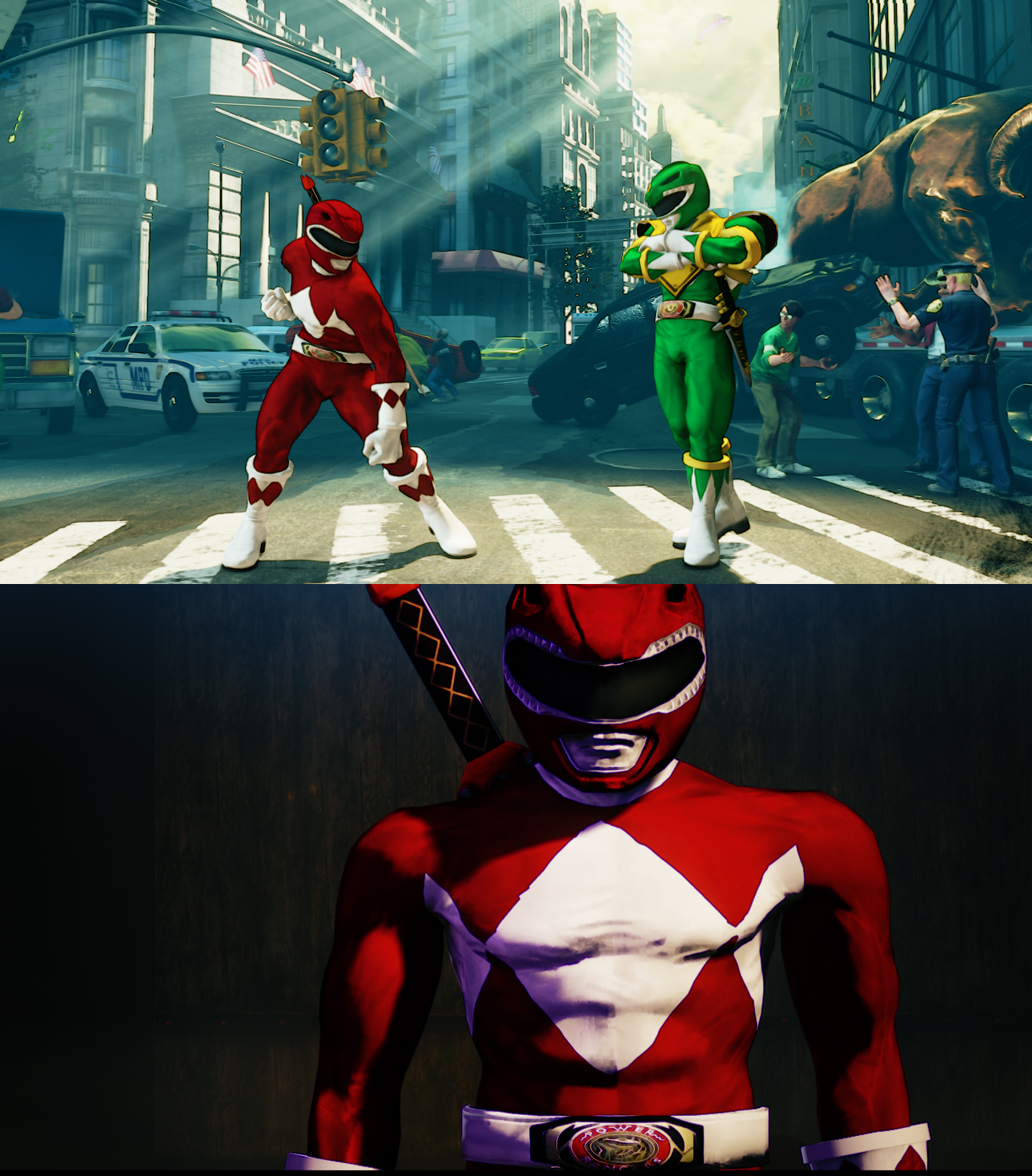 SFV Nash as Mighty Morphin Red Ranger by monkeygigabuster on DeviantArt