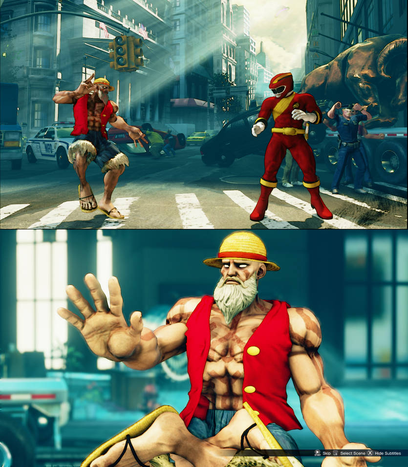 SFV Dhalsim cosplays Luffy by monkeygigabuster on DeviantArt
