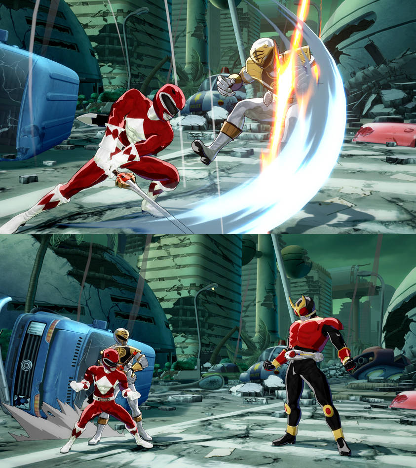 DBFZ Trunk as Red Ranger by monkeygigabuster on DeviantArt