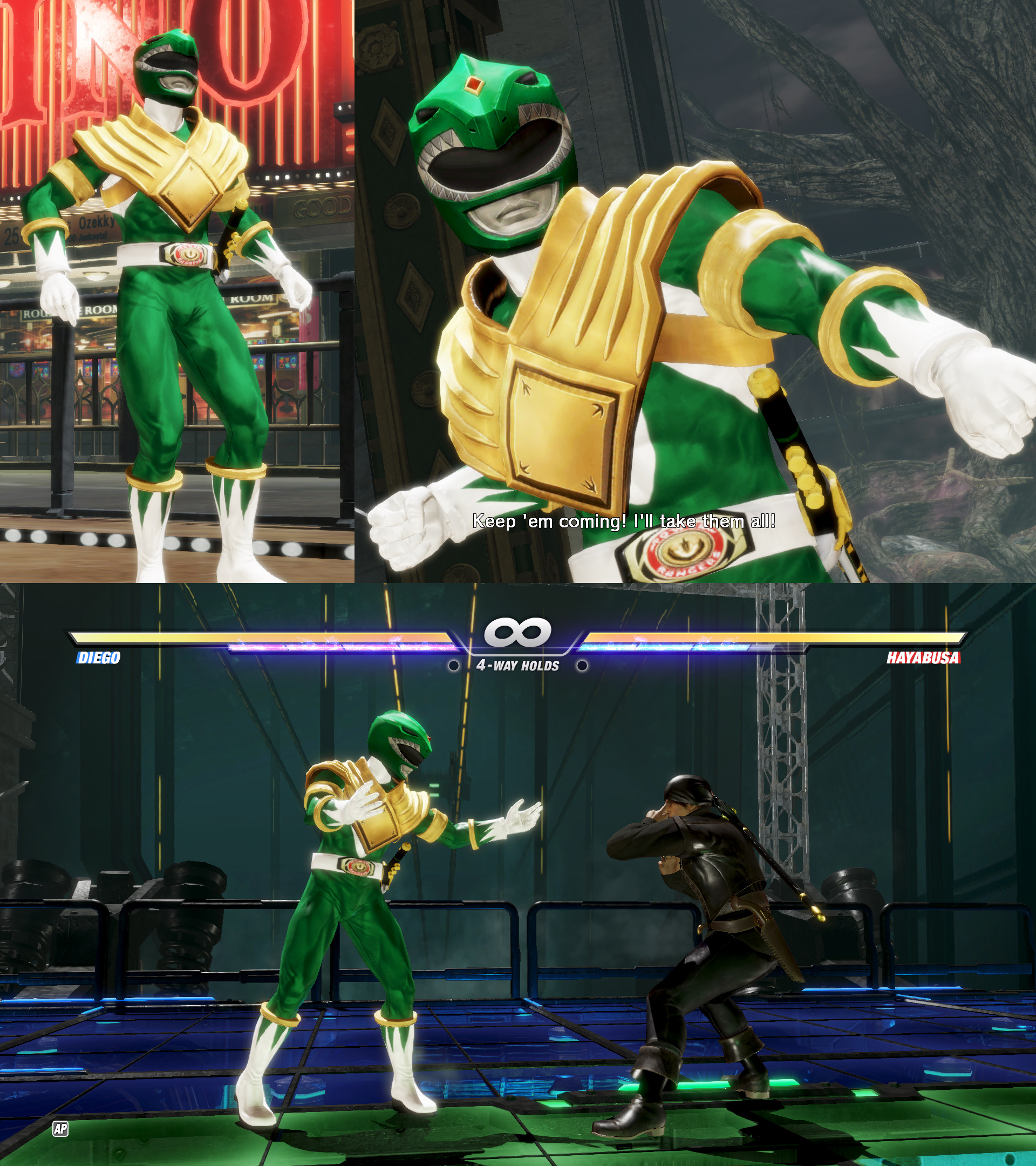 Dead or Alive 6 mod Diego as Green Ranger by monkeygigabuster on DeviantArt
