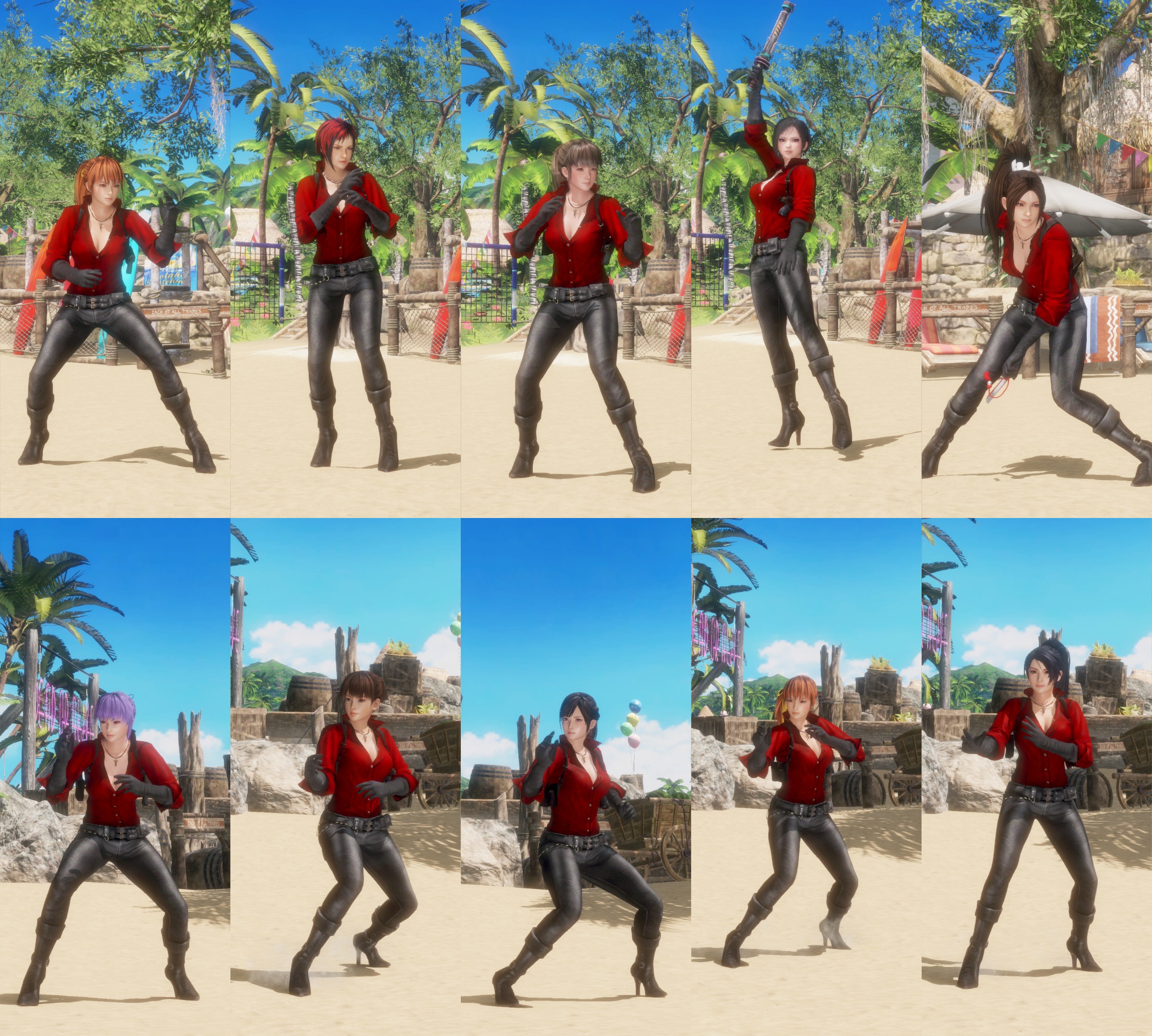 DOA6 mod RE6 Ada Wong pack by monkeygigabuster on DeviantArt
