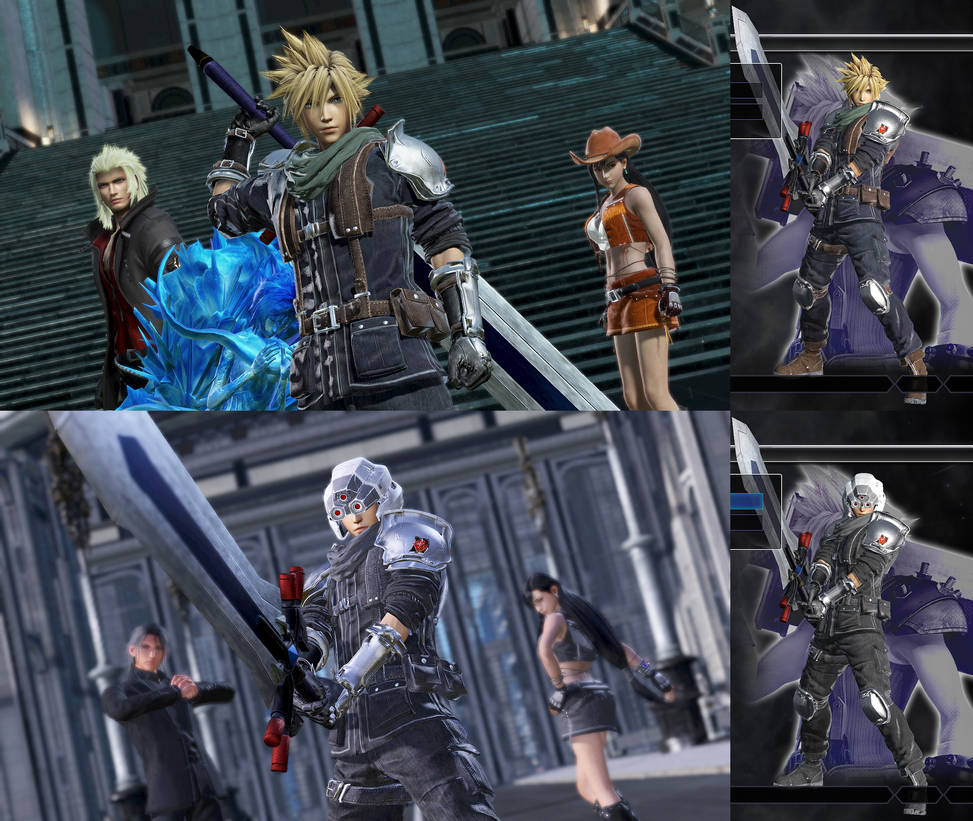 DFFNT mod Update for Crisis Core Cloud by monkeygigabuster on DeviantArt