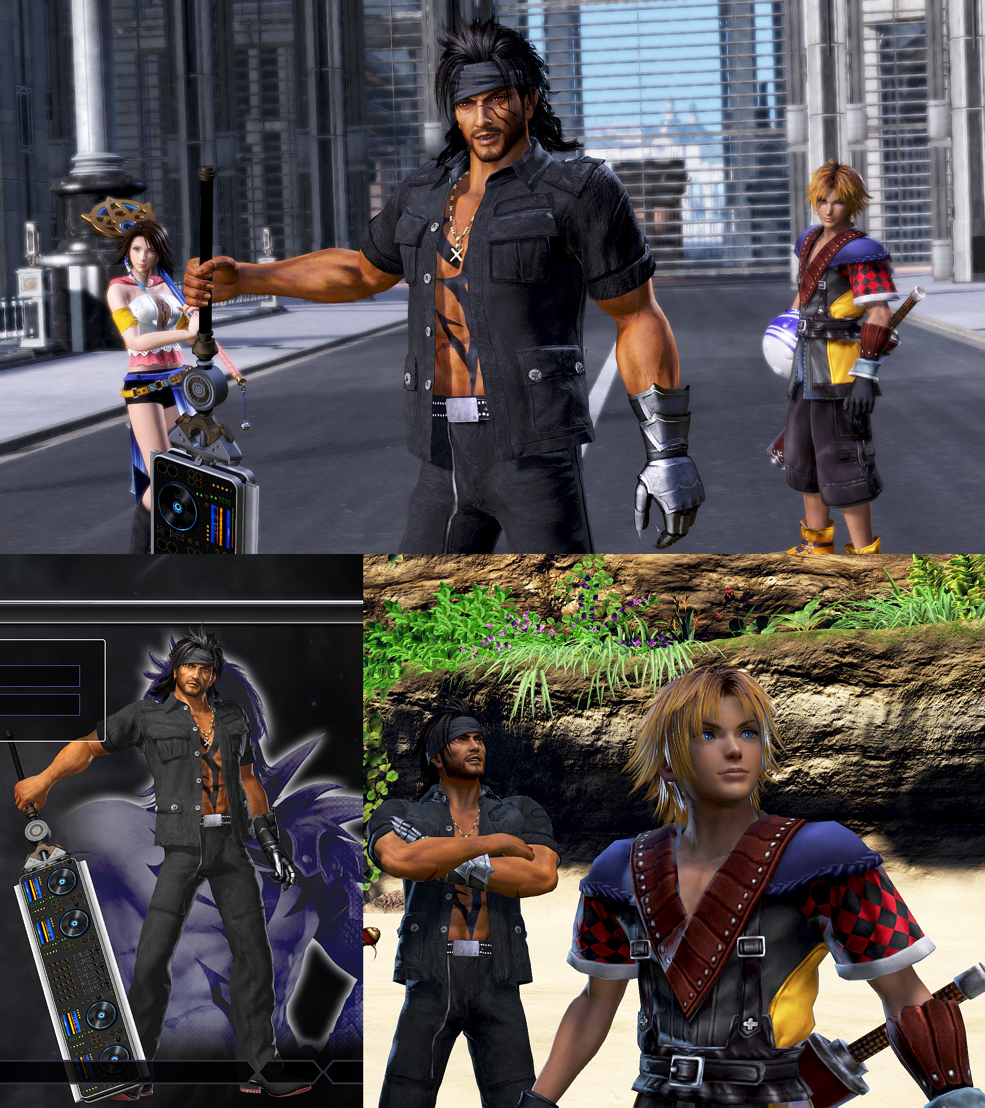 DFFNT mod FFXV Gladiolus outfit for Jecht by monkeygigabuster on DeviantArt