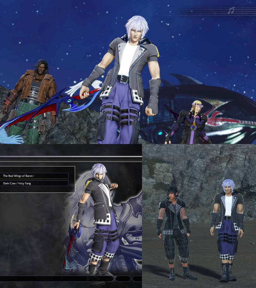 DFFNT mod KH3 Riku outfit for Cecil by monkeygigabuster on DeviantArt