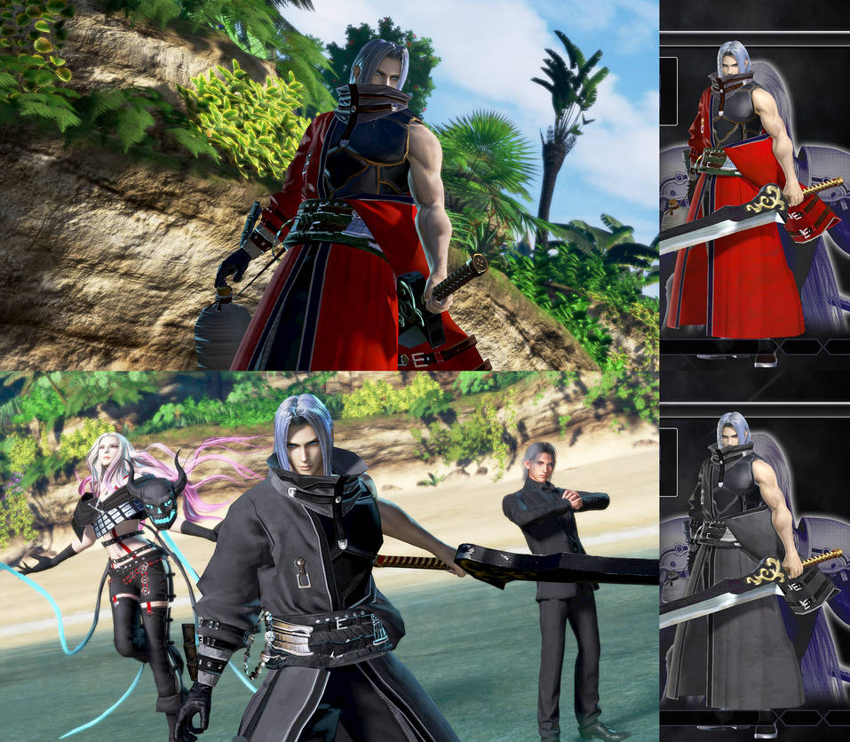 DFFNT Update for FFX Auron outfit for Sephiroth by monkeygigabuster on ...