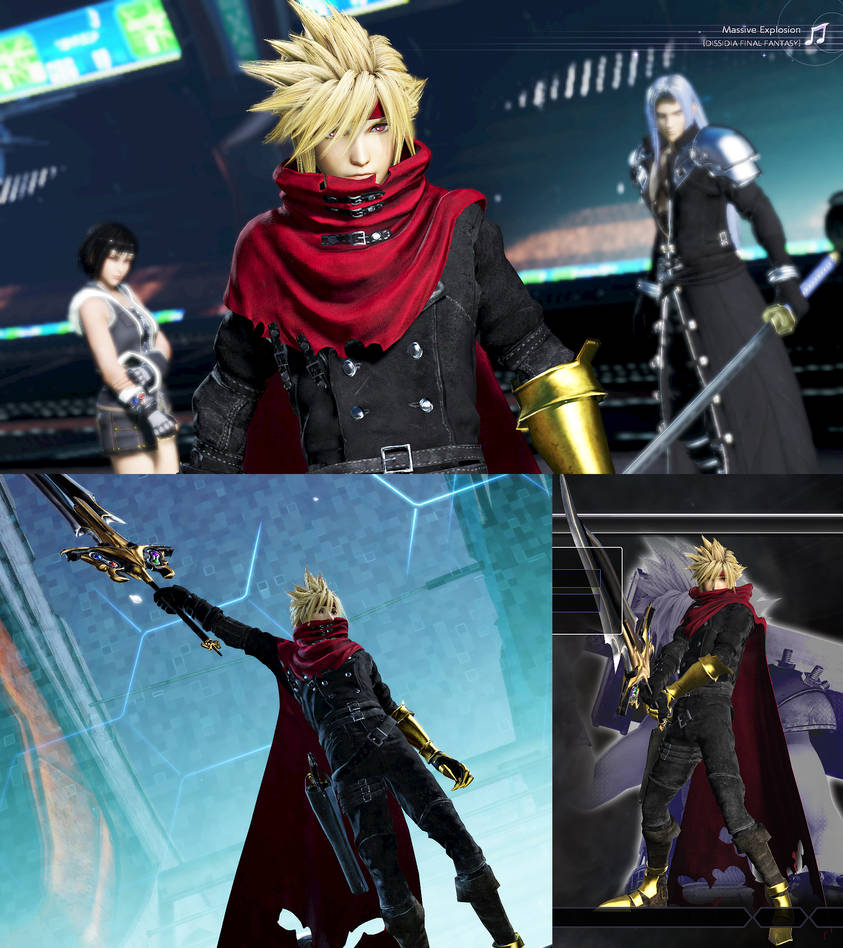 DFFNT mod FFVII Vincent outfit for Cloud by monkeygigabuster on DeviantArt