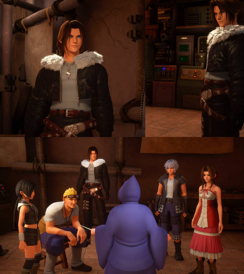 Kingdom Hearts III mod Squall's outfit for Leon by monkeygigabuster on ...
