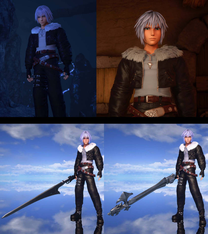 KHIII mod Squall's outfit and weapon for Rikku by monkeygigabuster on ...