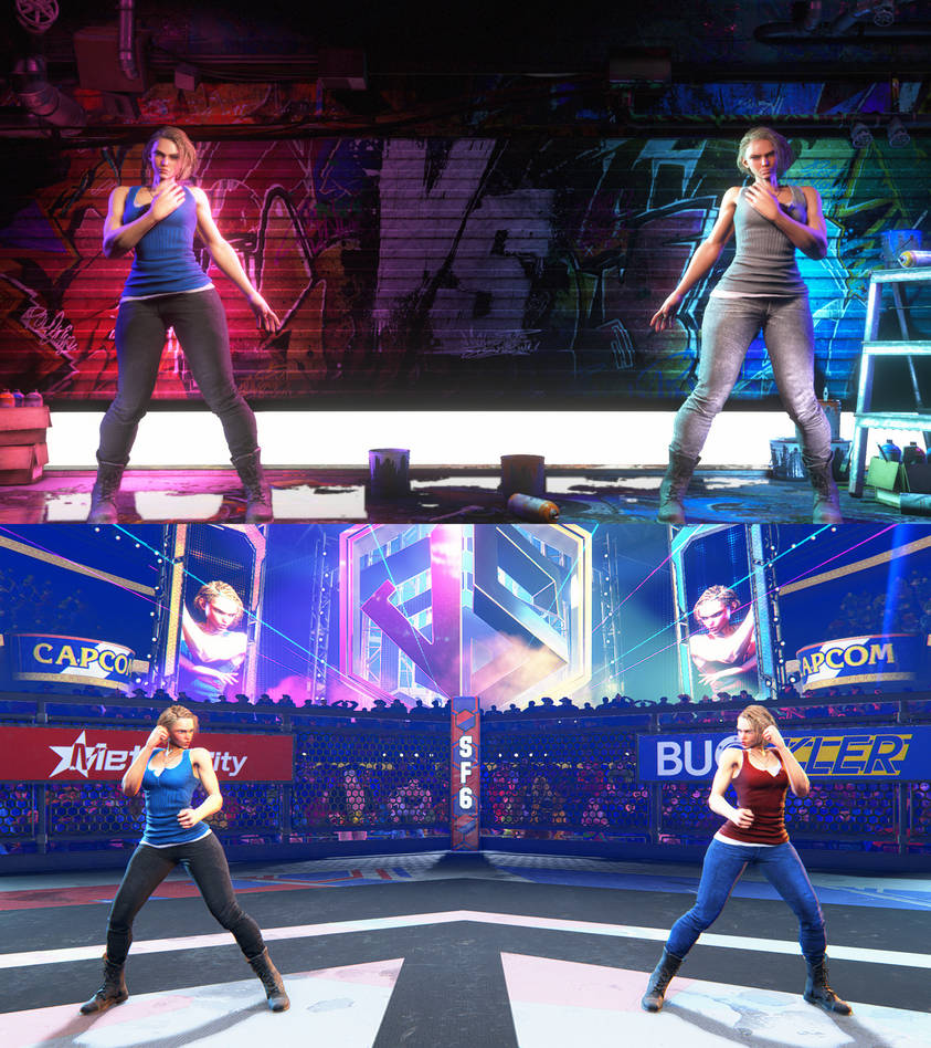 SF6 mod RE3R Jill Valentine Costume for Cammy(U) by monkeygigabuster on ...