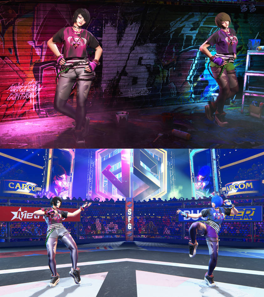 SF6 mod RE4 Remake Ashley Casual Outfit for Juri by monkeygigabuster on ...