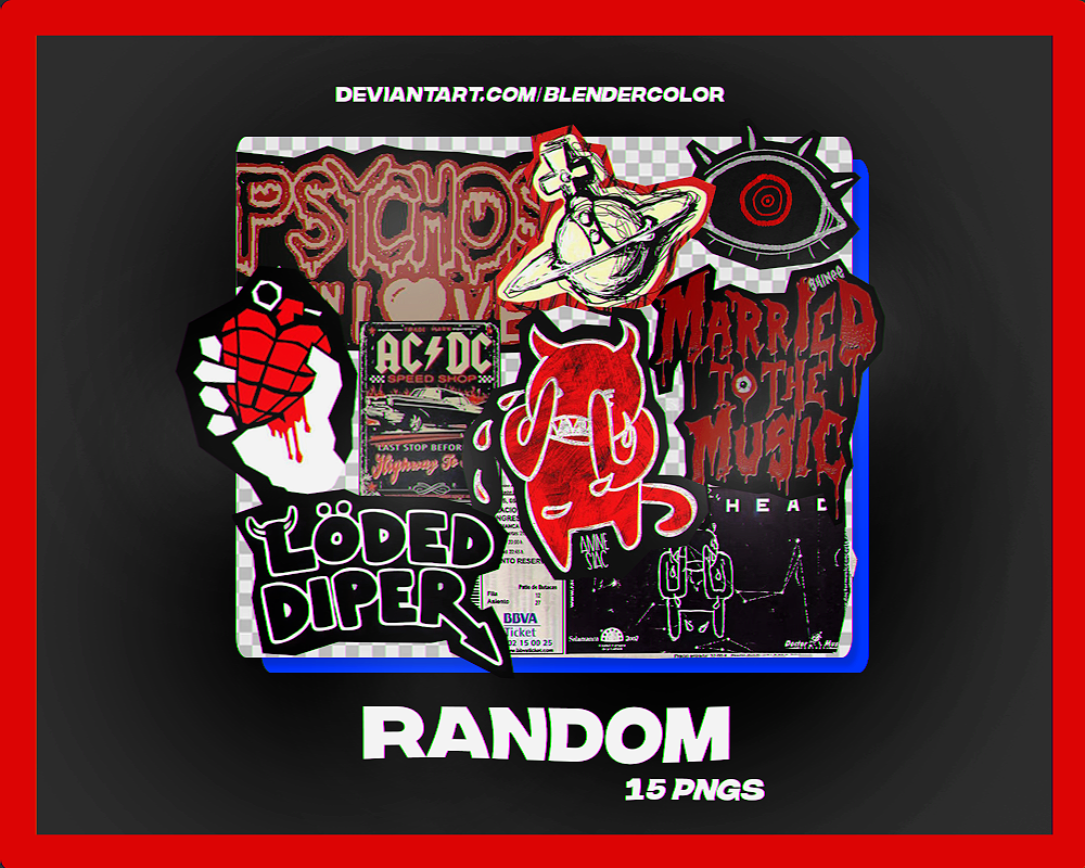 RANDOM PNG PACK #06 by blendercolor on DeviantArt