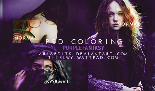 PSD #1 - PURPLE FANTASY | AriaEdits by AriaEdits on DeviantArt