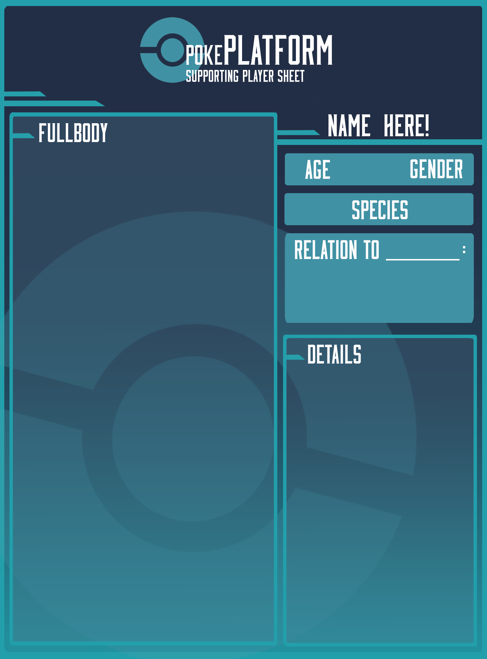 Pokeplatform's Supporting Player Sheet by Sor-RAH on DeviantArt