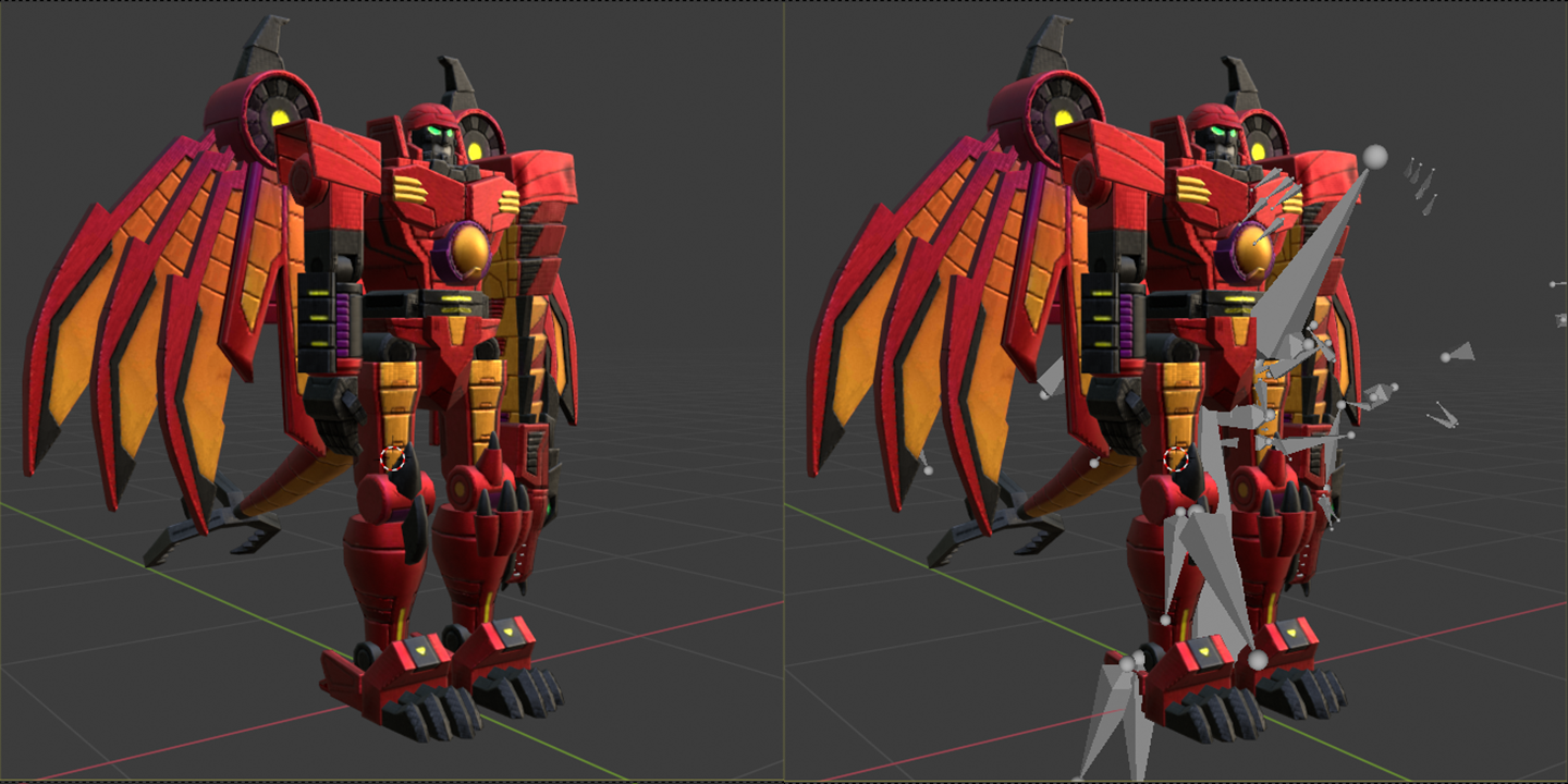 HELP: T2 Megatron skeleton disconnected from mesh by SpokaneJack on ...