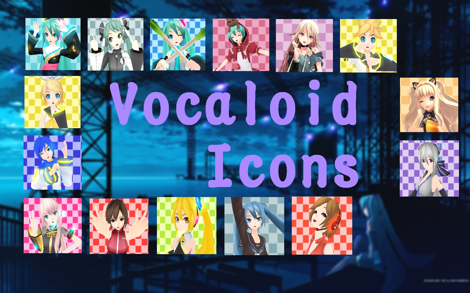 Vocaloid Icons by PuffinBanshee on DeviantArt