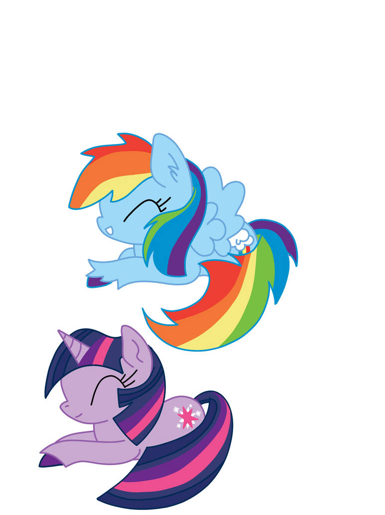 Rainbow Dash and Twilight Sparkle by SmallSpiritGraphics on DeviantArt