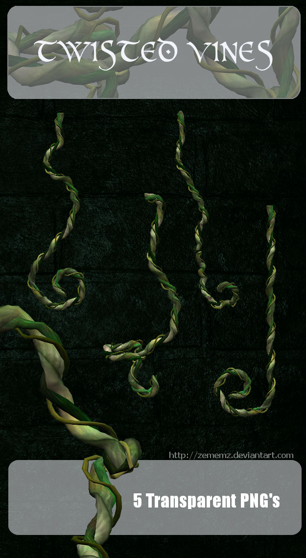 3D Twisted Vines by zememz on DeviantArt