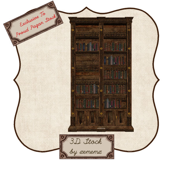 3D Book Case by zememz on DeviantArt