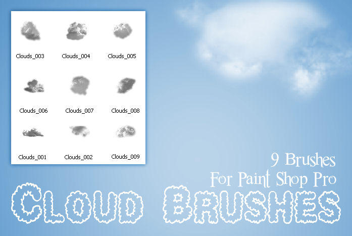 Cloud Brushes PSP by zememz on DeviantArt