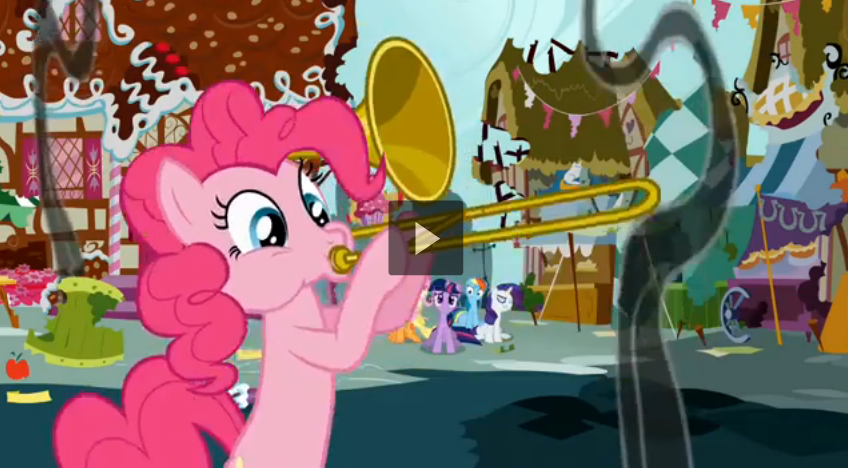 Pinkie playing trombone by bobbyishere on DeviantArt