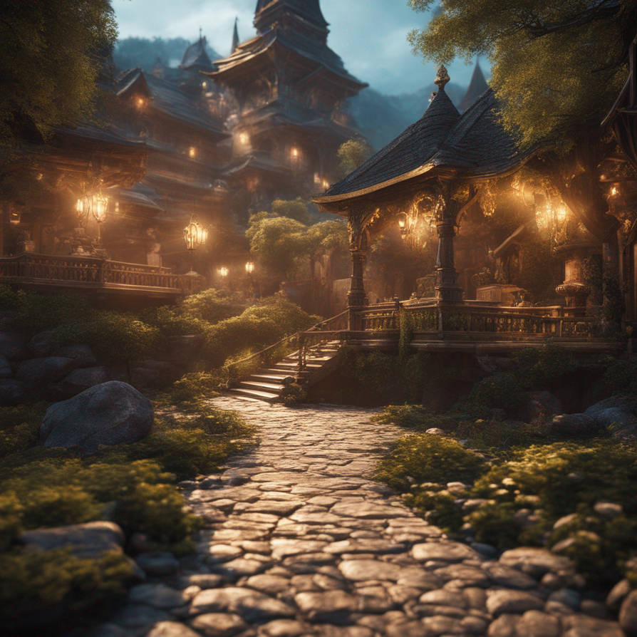 Village Path by Deviantones1 on DeviantArt