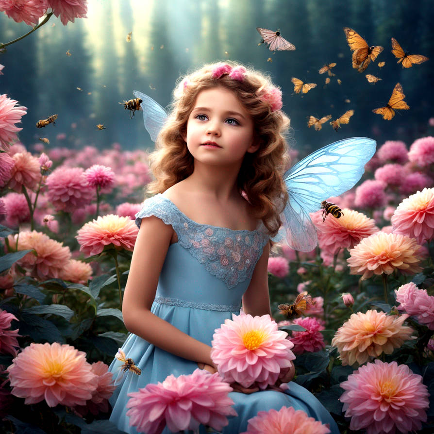 Playing in the Garden by Deviantones1 on DeviantArt