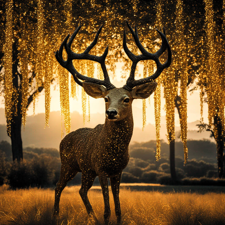 Golden Stag by Deviantones1 on DeviantArt