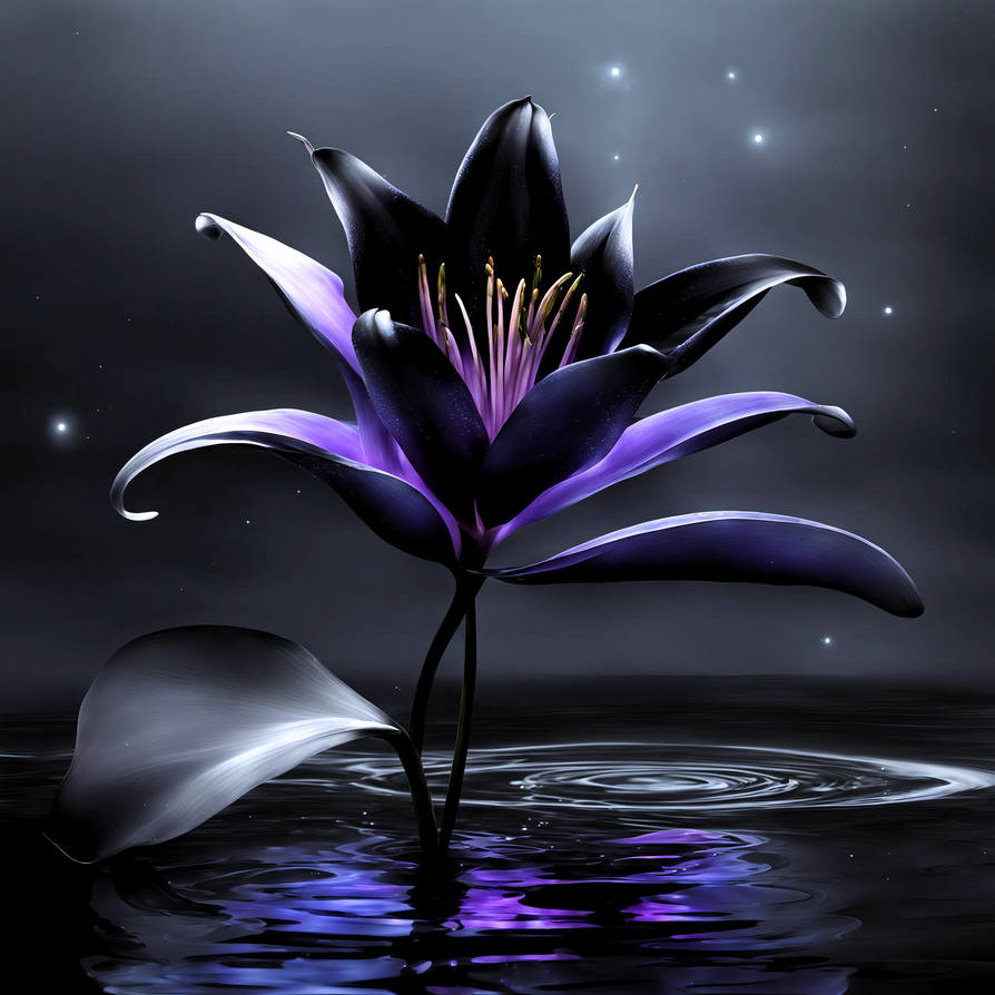Water Ana lily by Dreamworkart on DeviantArt