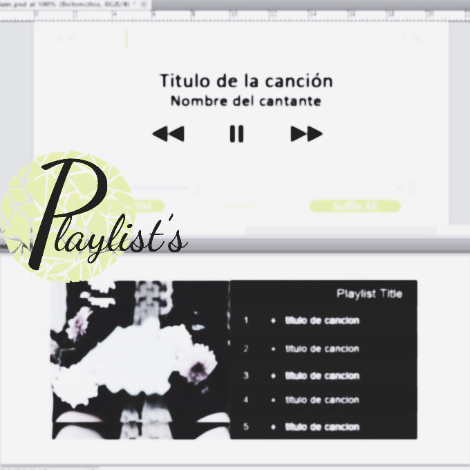 O1 Playlist [PSD] Bases by Porcelain by ItsPorcelain on DeviantArt