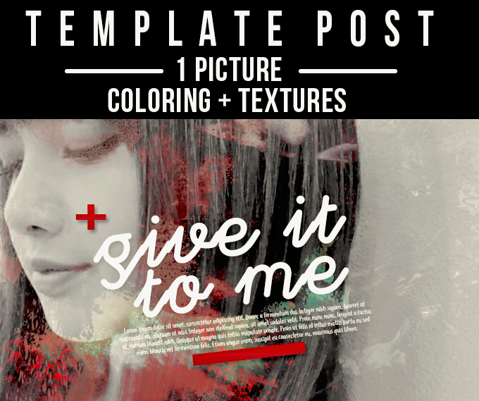 template post one picture by porcelain by ItsPorcelain on DeviantArt