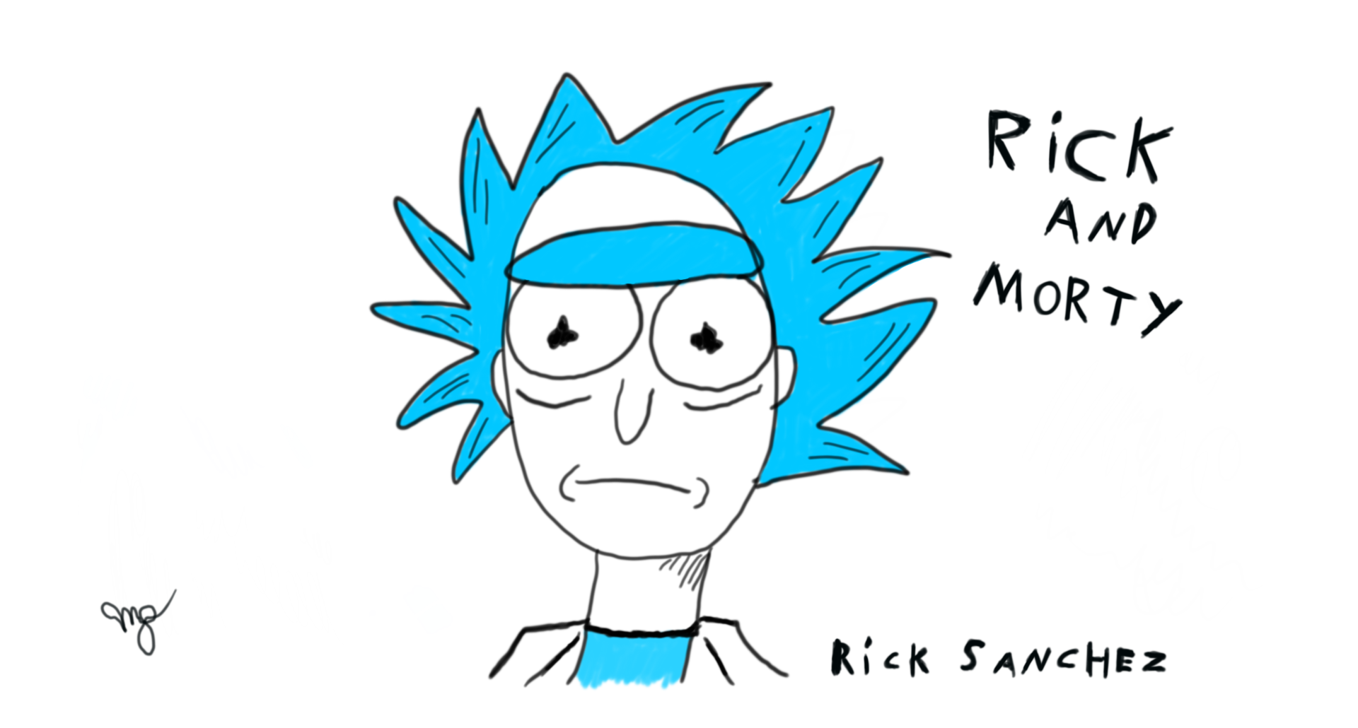 Rick Sanchez Sketch by avengers15 on DeviantArt