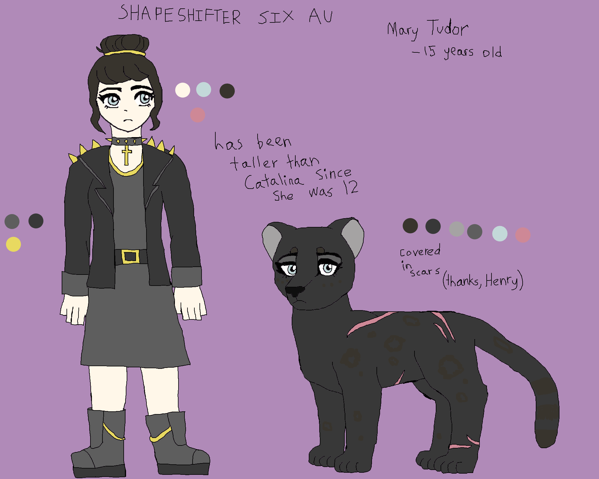 Shapeshifter Six AU (Bonus)- Mary Tudor by CaitlinSnowLeopard on DeviantArt