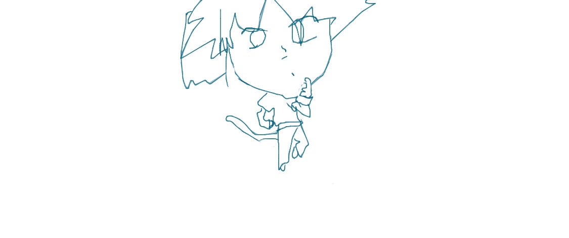 thinking-lineart chibi by BiggestDBGTfan9000 on DeviantArt