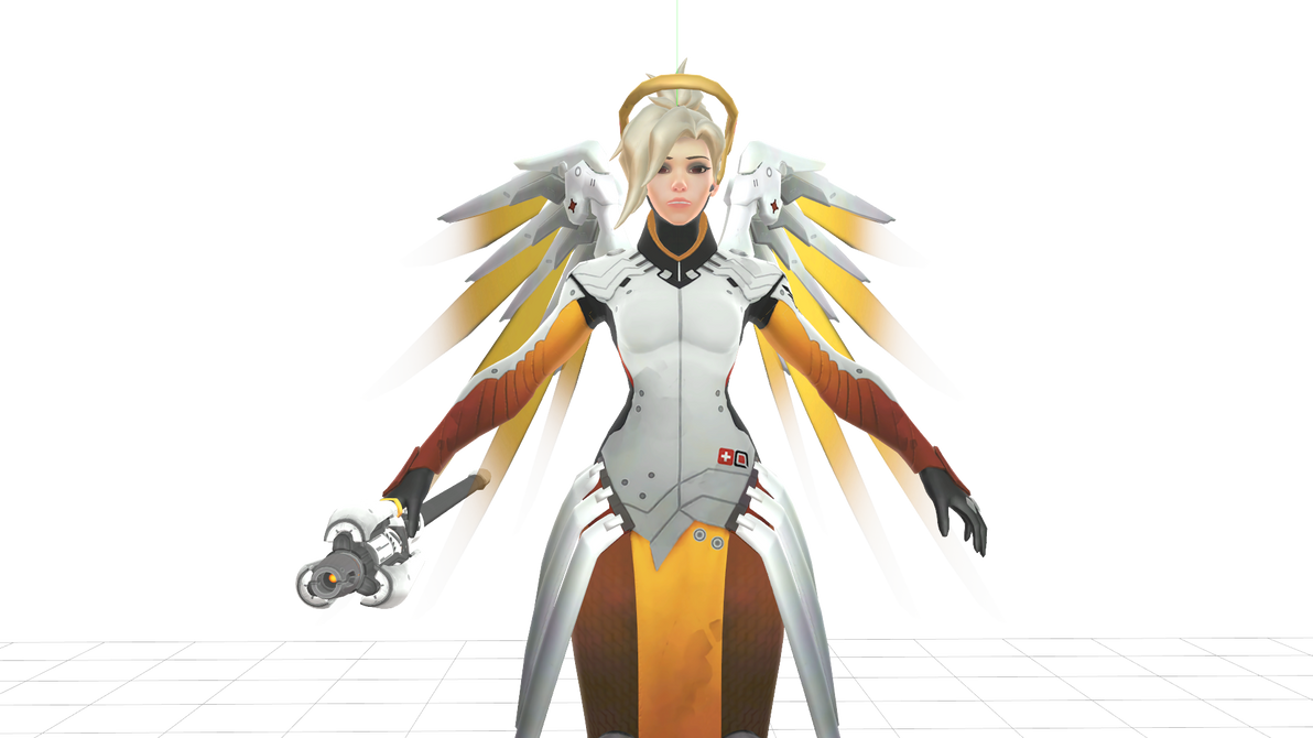 MMD Overwatch Mercy by RheaGwyndolin on DeviantArt