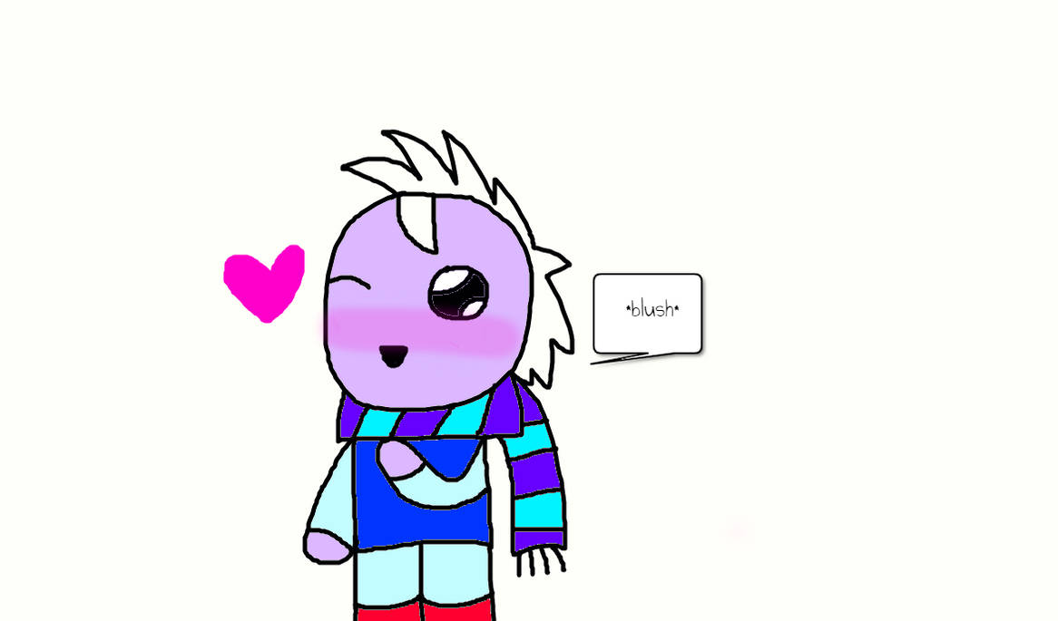 shin wearing a cute scarf by supremekaioeast on DeviantArt