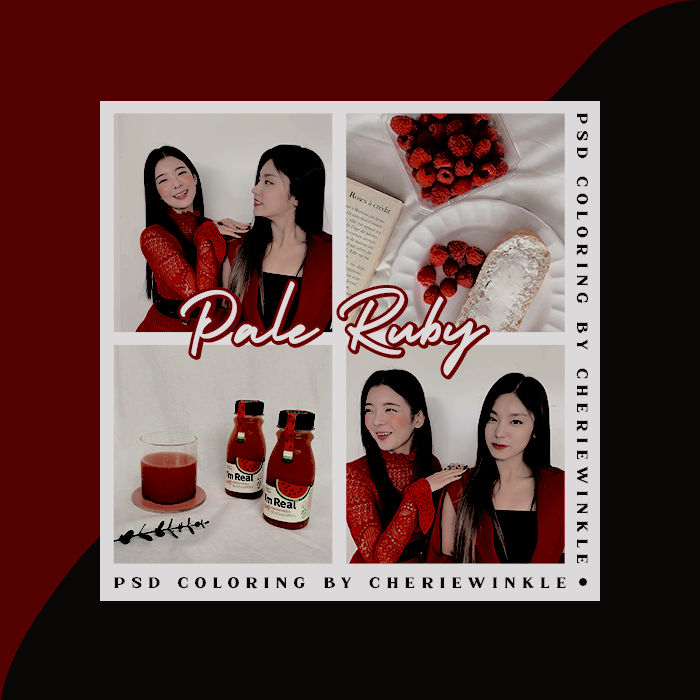 PSD COLORING #1: PALE RUBY by cheriewinkle on DeviantArt