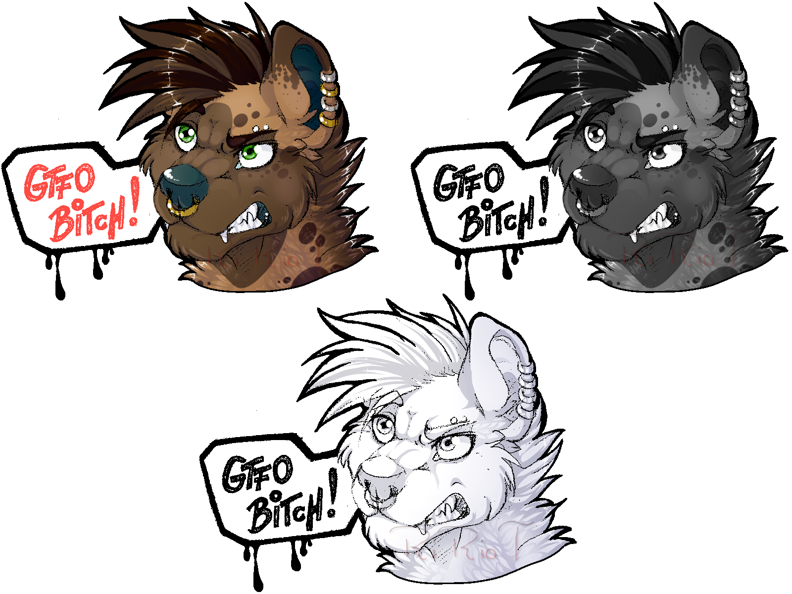 F2U Hyena Headshot Base! by RiRioT on DeviantArt