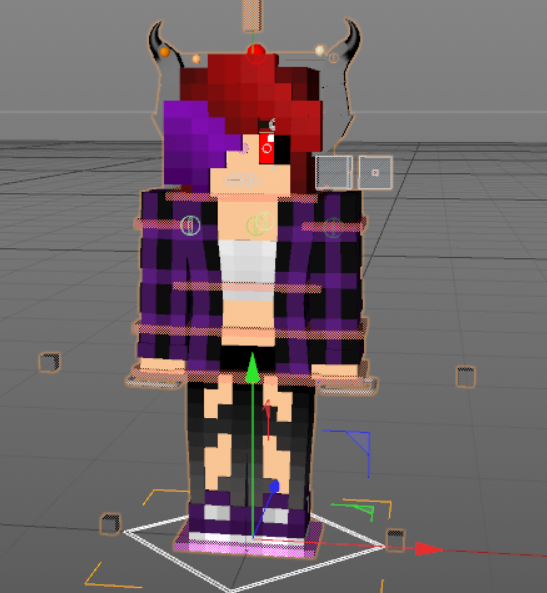 [Minecraft Cinema 4D] Rig Download - Queen by HeroAtTheCraft on DeviantArt