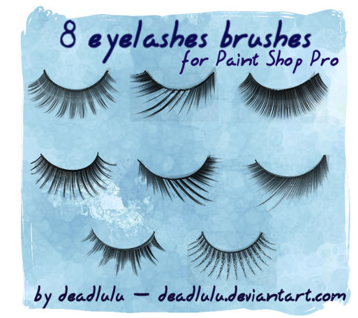 8 Eyelashes Brushes - for PsP by LaVolpeCimina on DeviantArt
