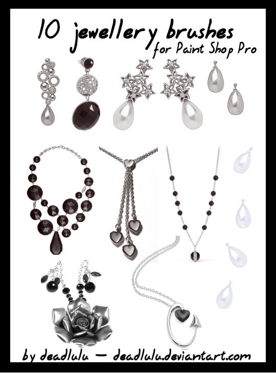 10 Jewellery Brushes - for PsP by LaVolpeCimina on DeviantArt