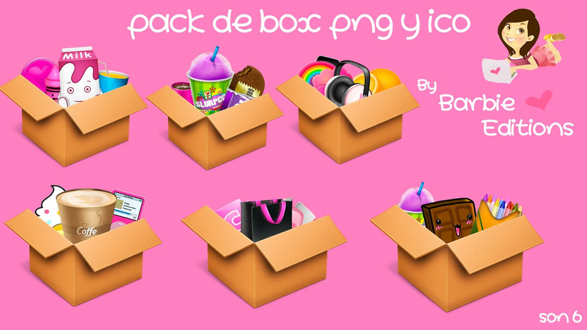 Pack de box png y ico by BarbieEditionsYT on DeviantArt