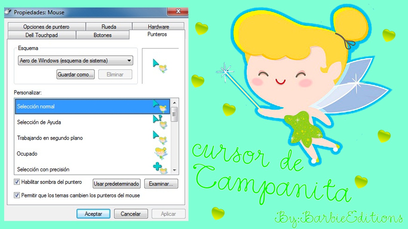 Cursor de Campanita by BarbieEditionsYT on DeviantArt