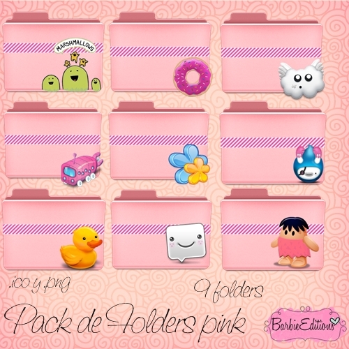 Folders Pink by BarbieEditionsYT on DeviantArt
