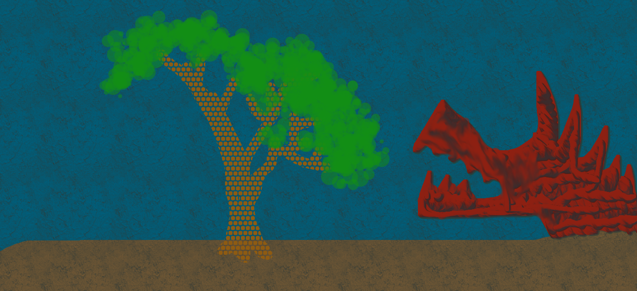 Dragoned Dragon with tree by fallofsam on DeviantArt