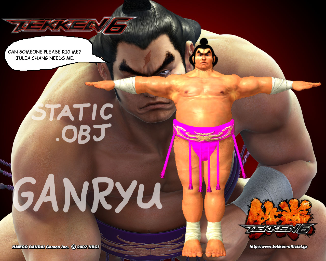 Tekken 6 - Ganryu Static Obj by MysteryArt901 on DeviantArt